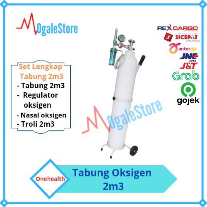Promo Tabung Oksigen 2m3 Set Lengkap Sudah Full Isi - Siap Pakai Diskon 23% di Seller Tummy ...