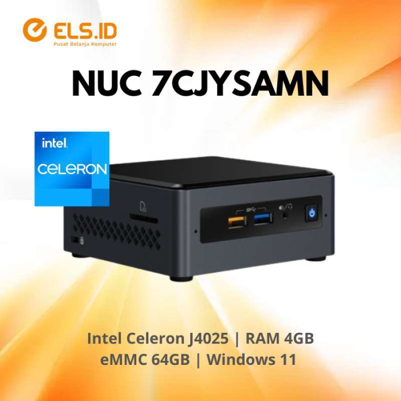 Promo Mini PC Intel NUC 7CJYSAMN (RAM 4GB/eMMC 64GB) W11 Diskon 5% di ...