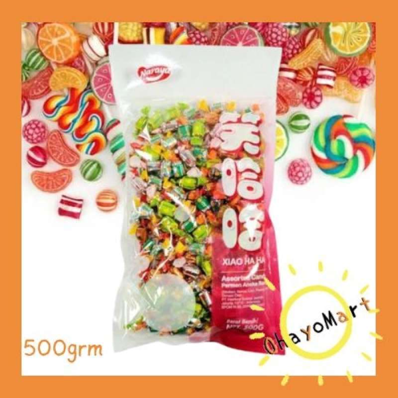 Jual Naraya xiao ha ha Permen aneka rasa / Xiaohaha Assorted candy 500g di Seller Ohayo Mart ...