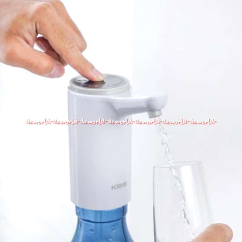 Jual Kris Gallon Pump White Pompa Air Galon Bisa Charge USB Warna Putih ...
