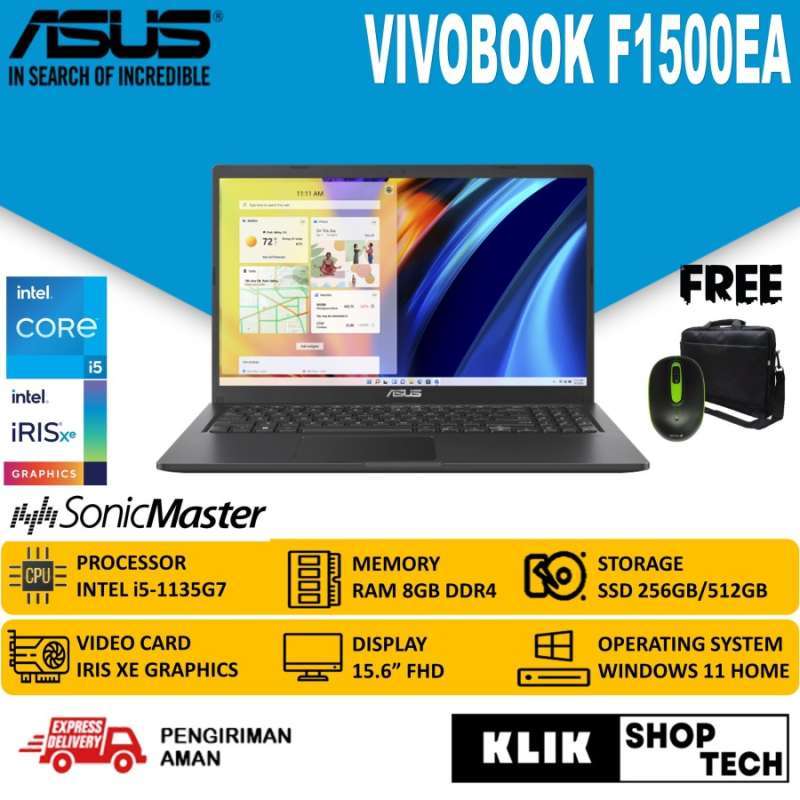 Jual ASUS VIVOBOOK 15 F1500EA i5 1135G7 8GB 512GB SSD FULL HD WINDOWS ...