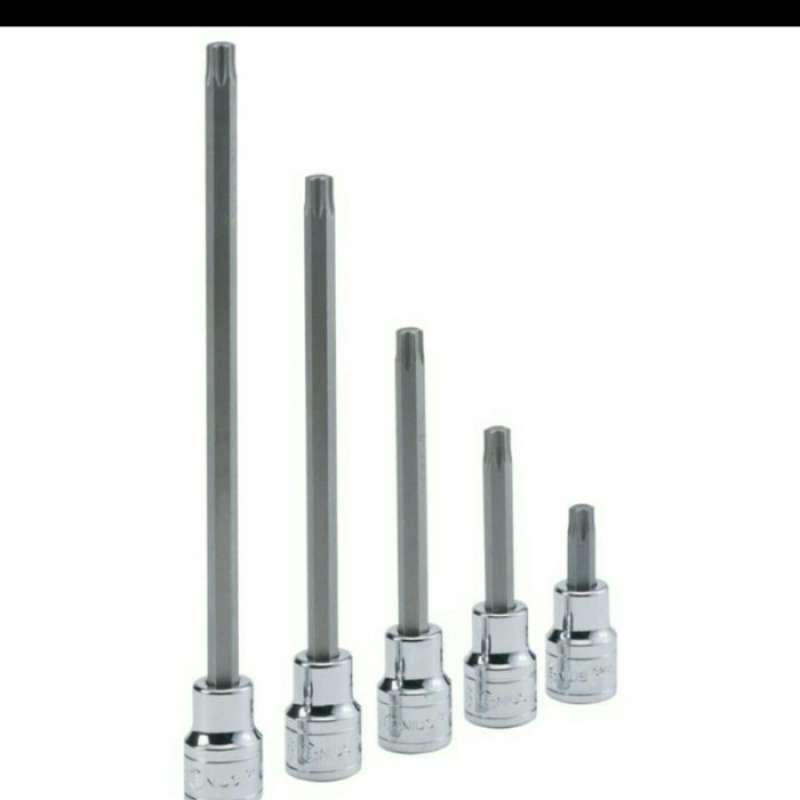 Promo Genius star bit socket drive 1/2 ukuran T15 ( kunci sock L ...