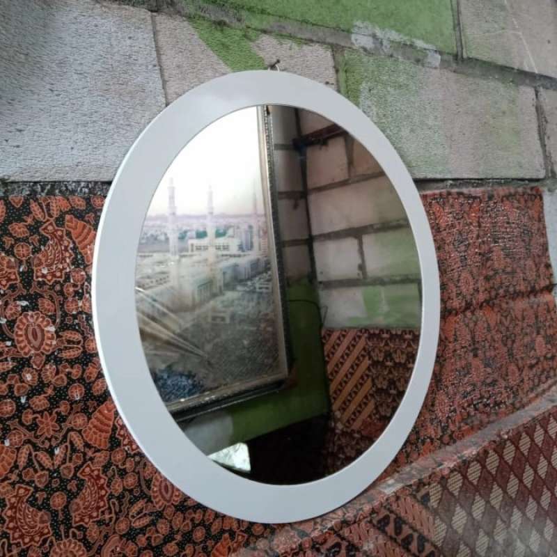 Jual RECOMMENDED Kaca/ Cermin Bulat Putih /Cermin Dinding 30,40,50,60 ...