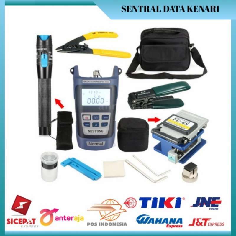 Promo 1 Set FTTH Tool Kit SET Lengkap OPM VFL Cleaver FO Fiber Optic ...