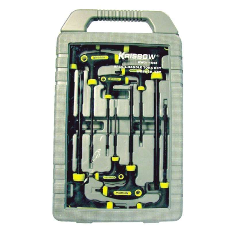 Promo KRISBOW TORX WRENCH T HANDLE T10-T50 9PC LRTWT9 KW0101643 Diskon ...