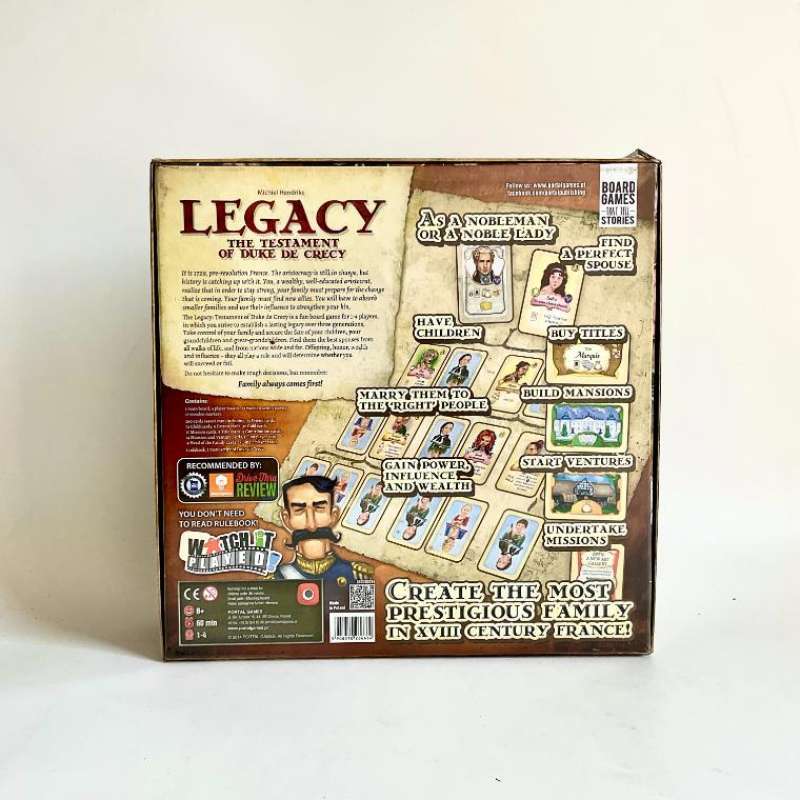 Jual OPENED - Legacy Testament of Duke De Crecy Board Game [NO RETUR ...