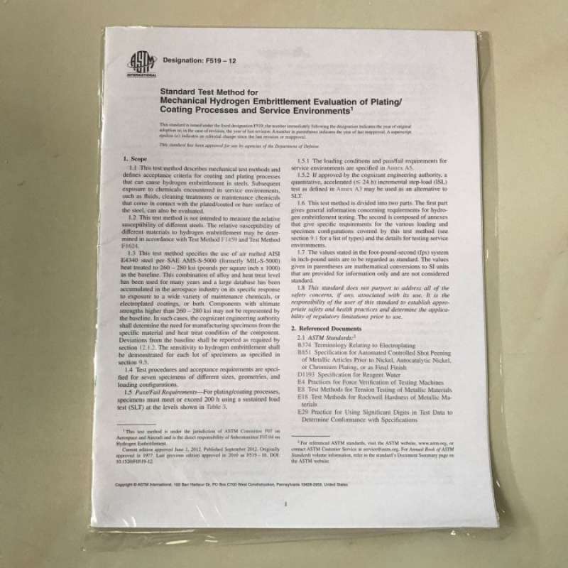 Promo ASTM F519 Standard Test Method for Mechanical Hydrogen ...