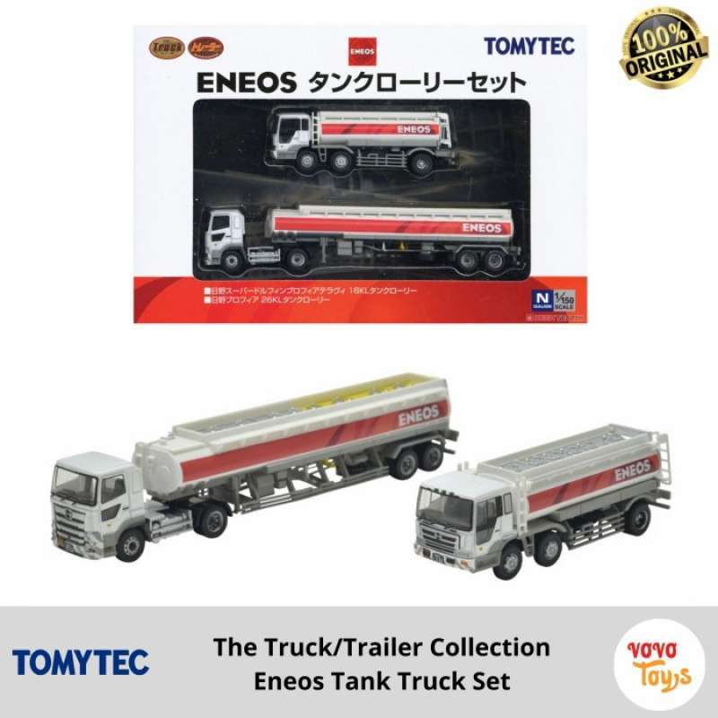 Promo Tomytec 1/150 The Truck Trailer Collection Eneos Tank Truck Set ...