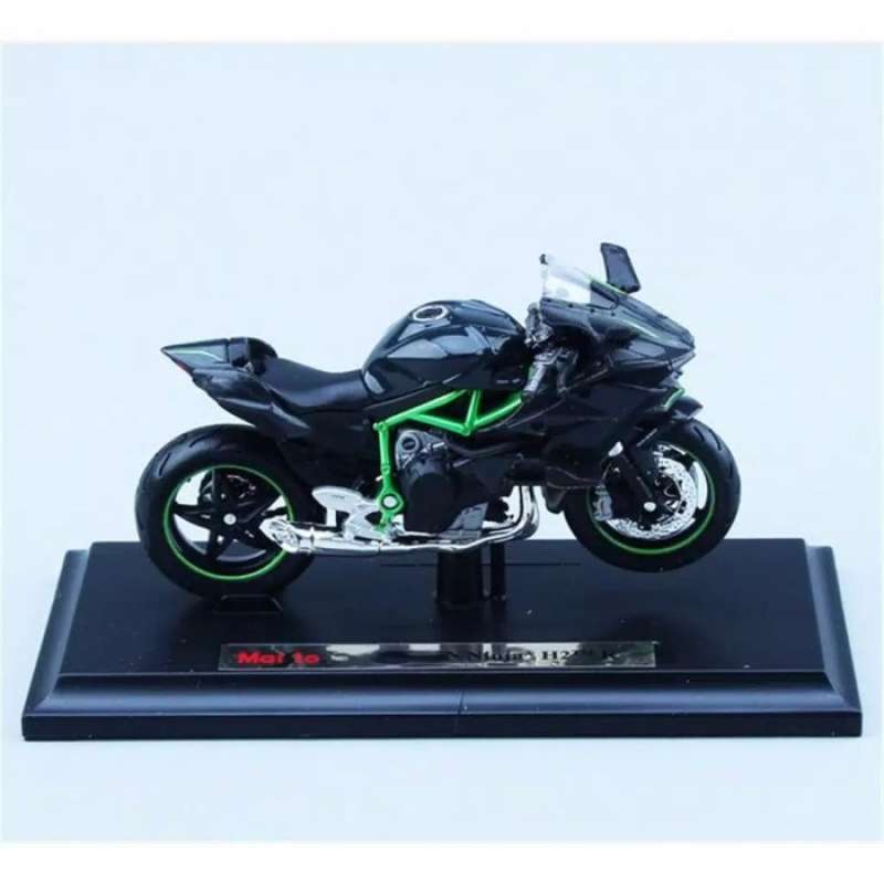 Promo Miniatur Diecast Motor Kawasaki Ninja h2r Warna Hitam Skala 1 / ...