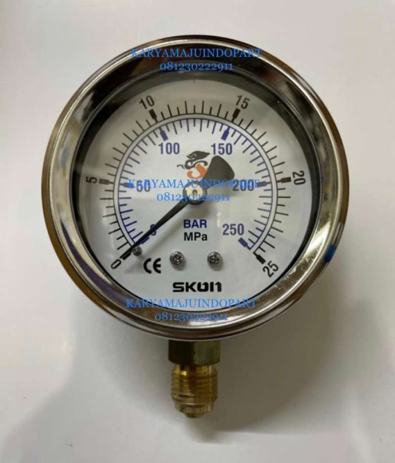Promo Pressure Gauge 25 Mpa 2,5 / Manometer 25 Mpa 2,5 MERK SKON RAKET Diskon 23% di Seller ...