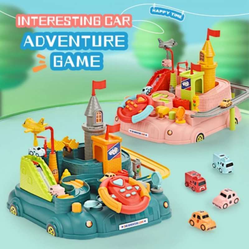 Jual Mainan Anak Brain Game Car Adventure Track Mobil Track Set Di ...