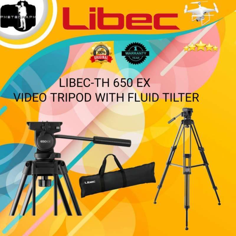 Promo TRIPOD LIBEC TH-650 EX VIDEO / LIBEC TH-650 EX TRIPOD PROFESIONAL Diskon 23% di Seller ...