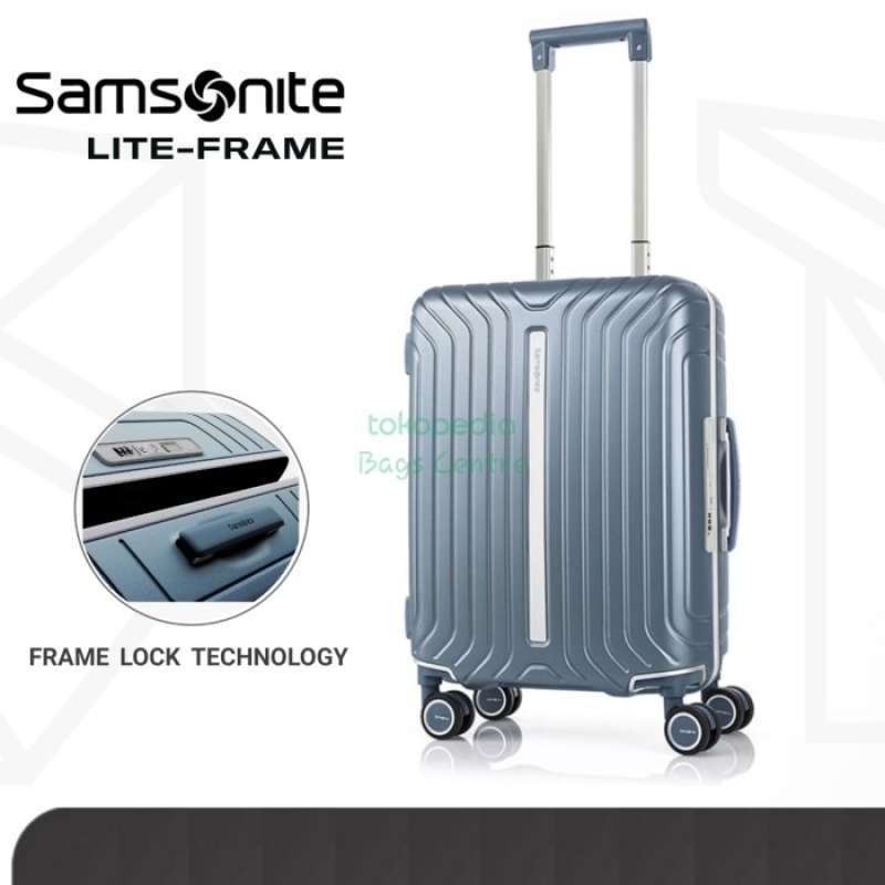 Promo Samsonite koper Hard case LITE - FRAME Cabin 20 Frame Lock - Ice ...