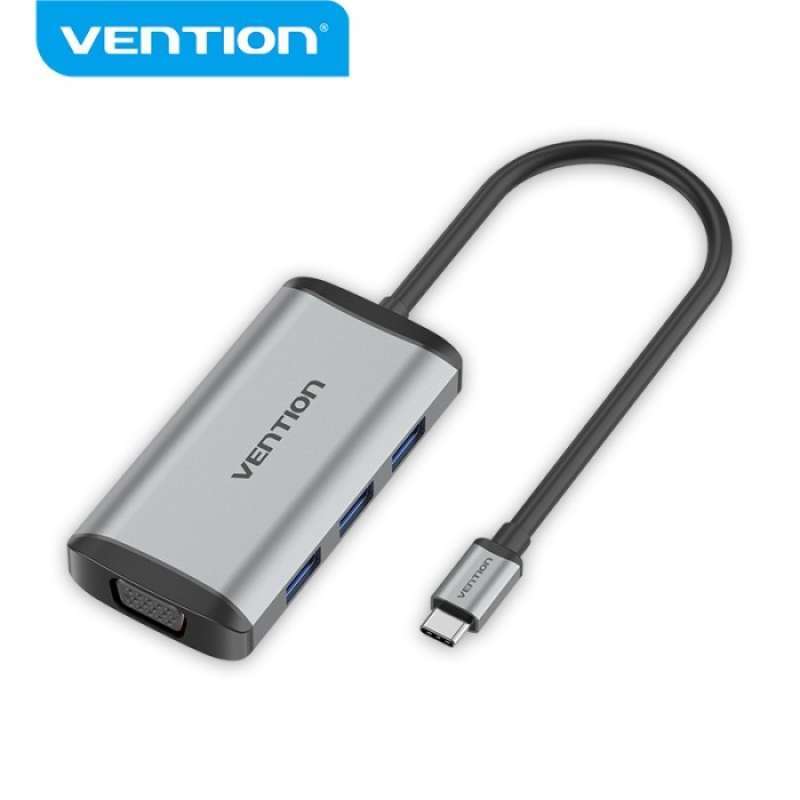 Promo Vention Usb Type C Hub 6 In 1 Docking Station Usb 3 0 Hdmi Vga Pd