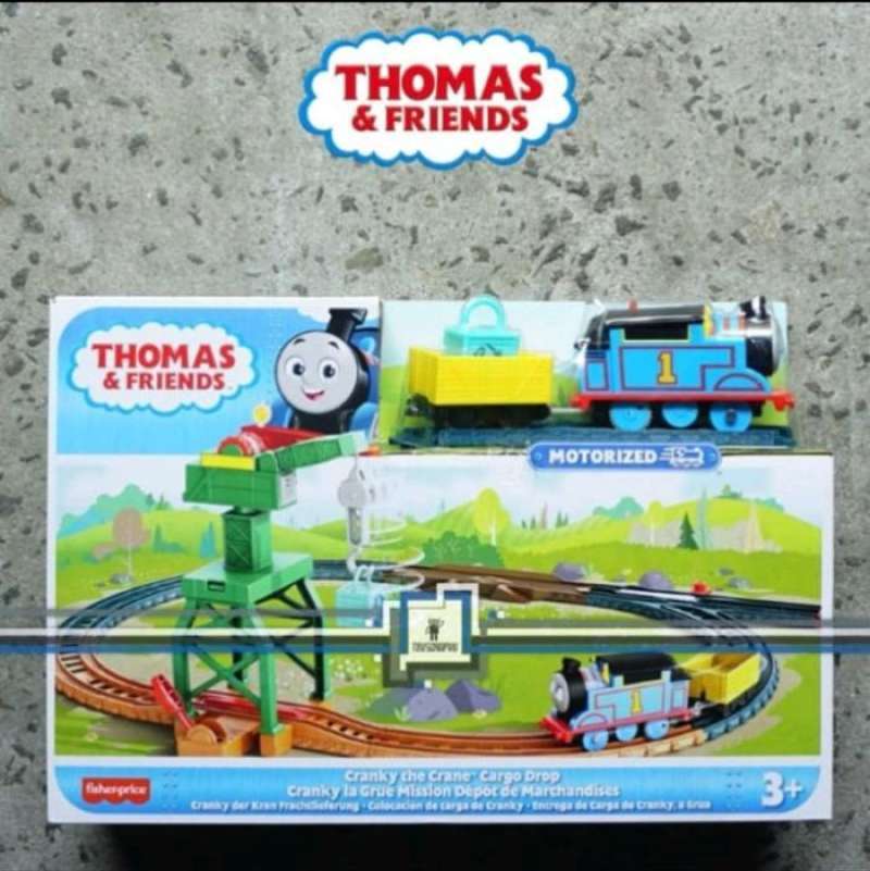 Promo Thomas & Friends Cranky the Crane Cargo Drop Motorized Pick Up ...