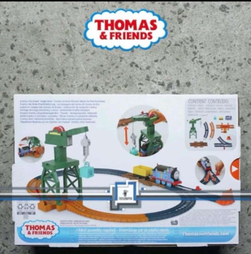Promo Thomas & Friends Cranky the Crane Cargo Drop Motorized Pick Up ...