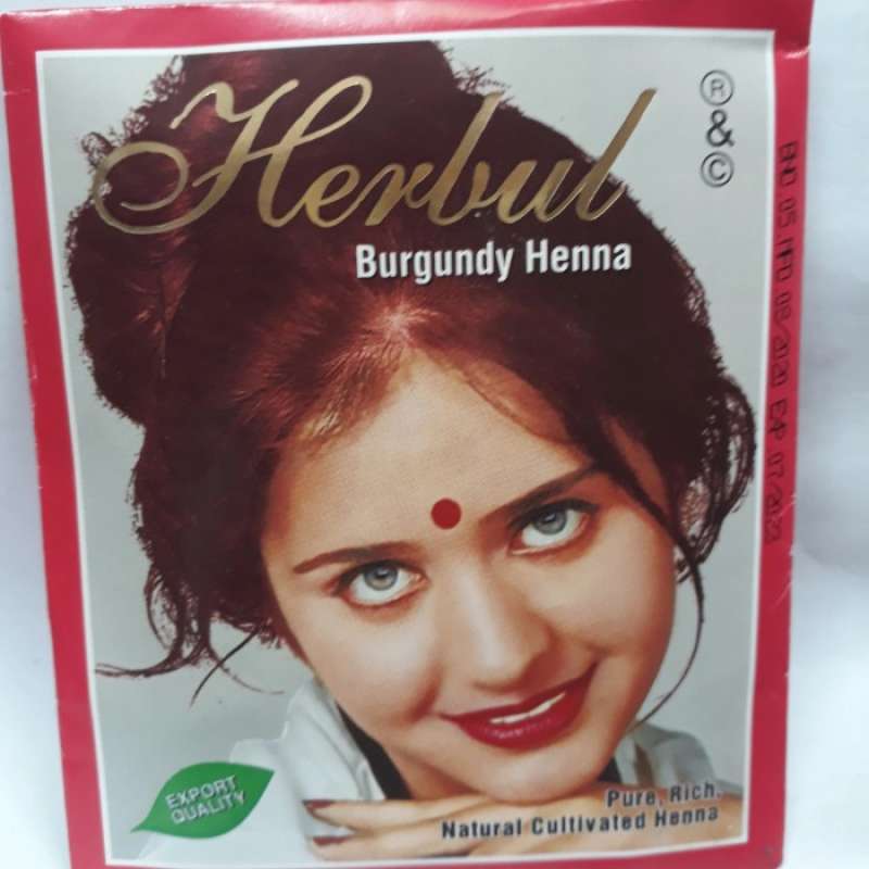 Jual Herbul Henna Pewarna Rambut 10g Sachet ( Cat Rambut ) di Seller ...