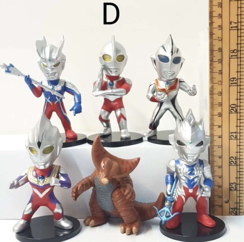 Promo action figure ultraman chibi set isi 6 Diskon 23% di Seller ...