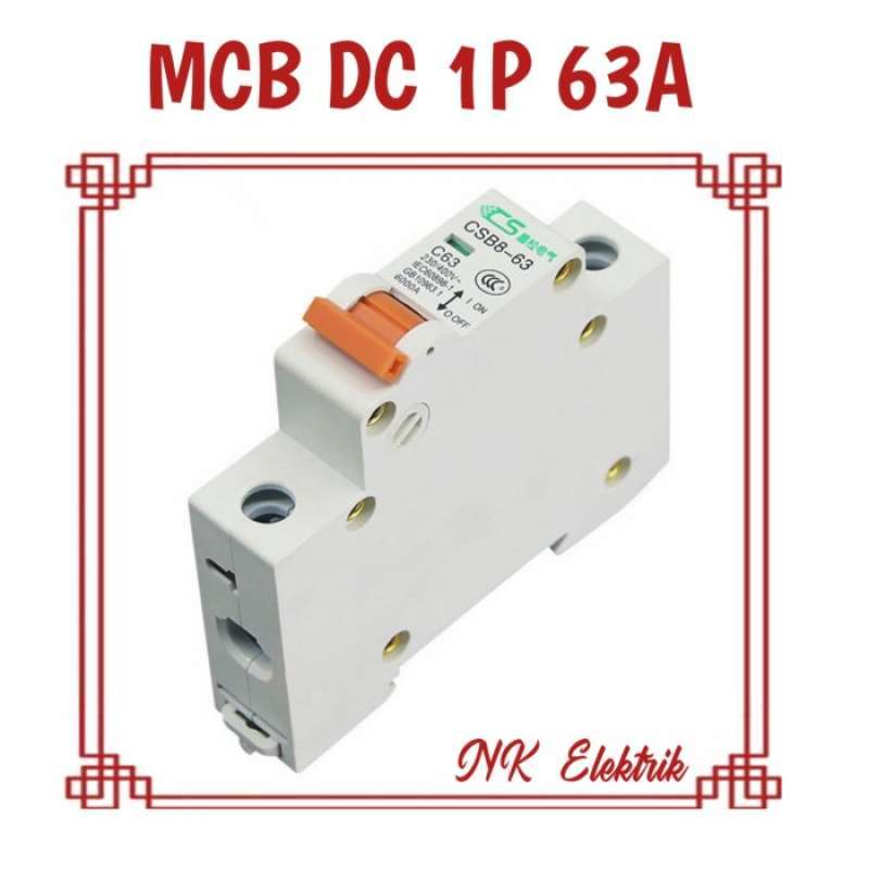 Promo MCB DC C63 63A 1P CSB8-63DC Mini Circuit Breaker PV solar panel ...