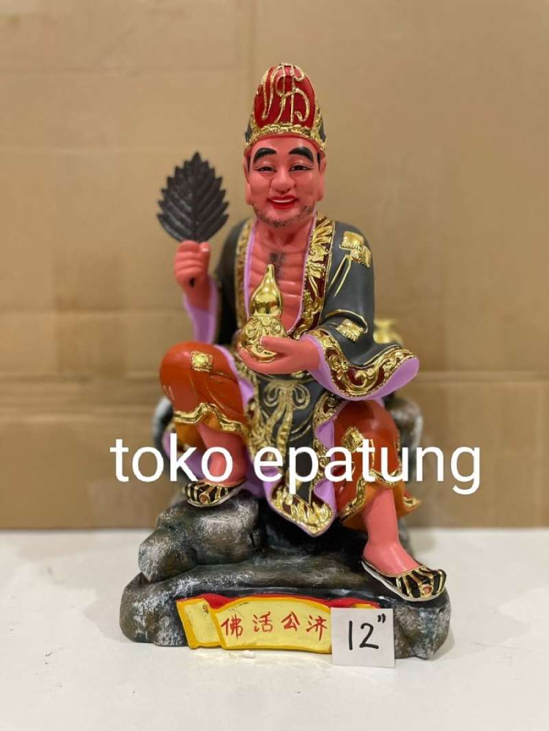 Promo patung dewa chikung / cikung / ci kung duduk kayu 12 inch Diskon ...
