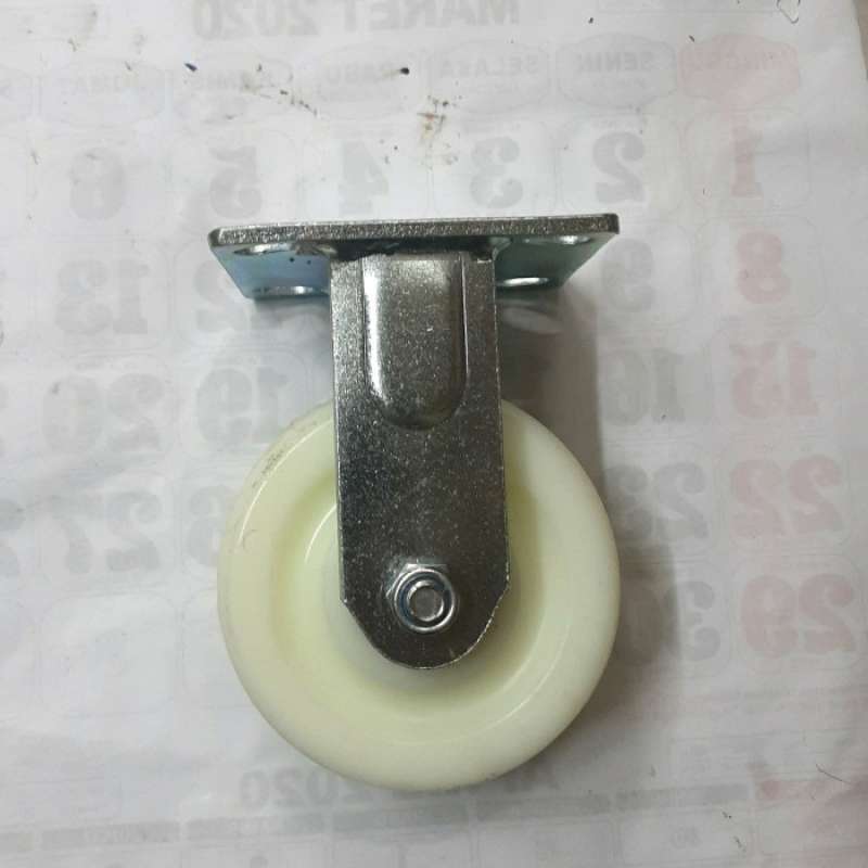 Promo roda nilon heavy duty taiwan 5 mati /roda troli nilon hd 5m ...