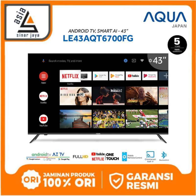 Promo Japan Full HD Android Smart TV 43 Inch LE43AQT6700FG - 43AQT6700 Diskon 23% di Seller ...