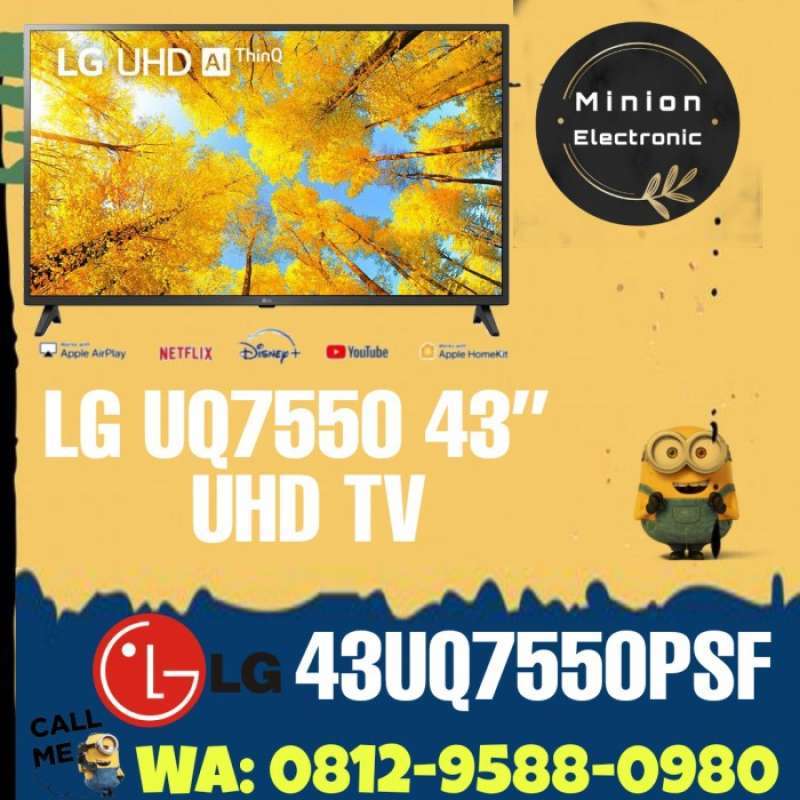 Promo LED TV LG 43UQ7550PSF SMART TV UHD 4K AI THINQ 43UQ7550 MAGIC ...
