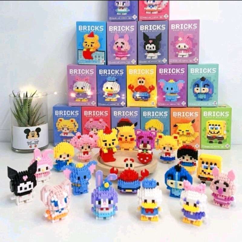 Jual Bricks Nano Blocks Sanrio Sailormoon Usagi Tsukino Chibimoon ...