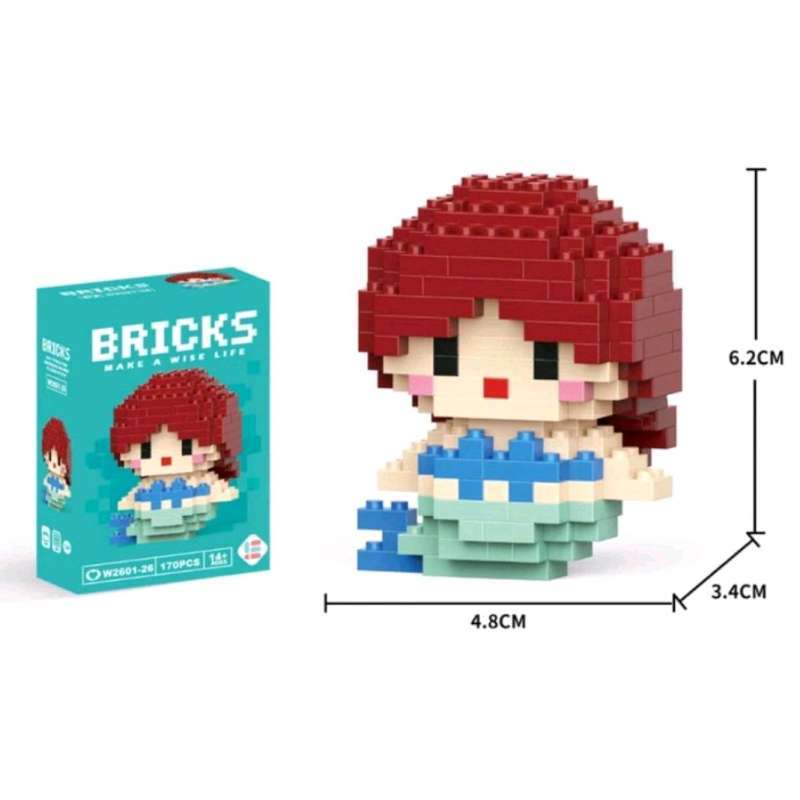 Jual Bricks Nano Blocks Sanrio Sailormoon Usagi Tsukino Chibimoon ...