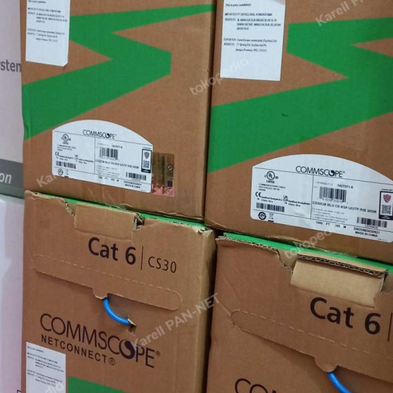 Promo Kabel Amp Commscope Cat6 Cat 6 Original @100 Meter Diskon 23% Di ...