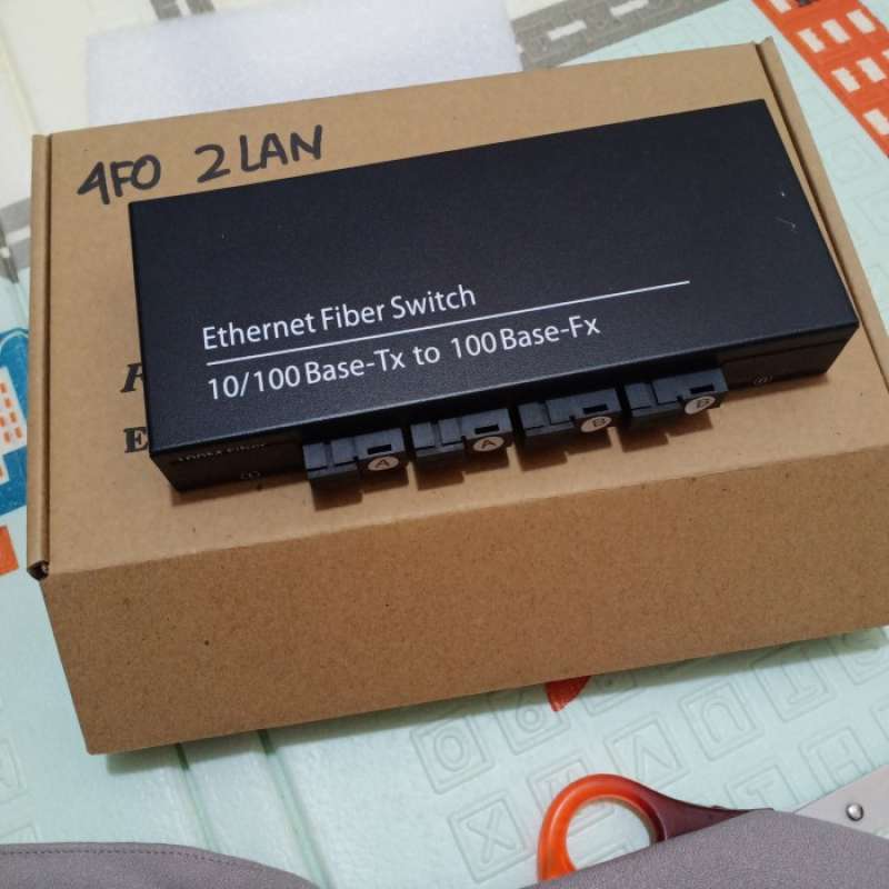 Promo Switch Fiber Optik Ethernet fiber switch 4 FO 2 LAN / Media ...