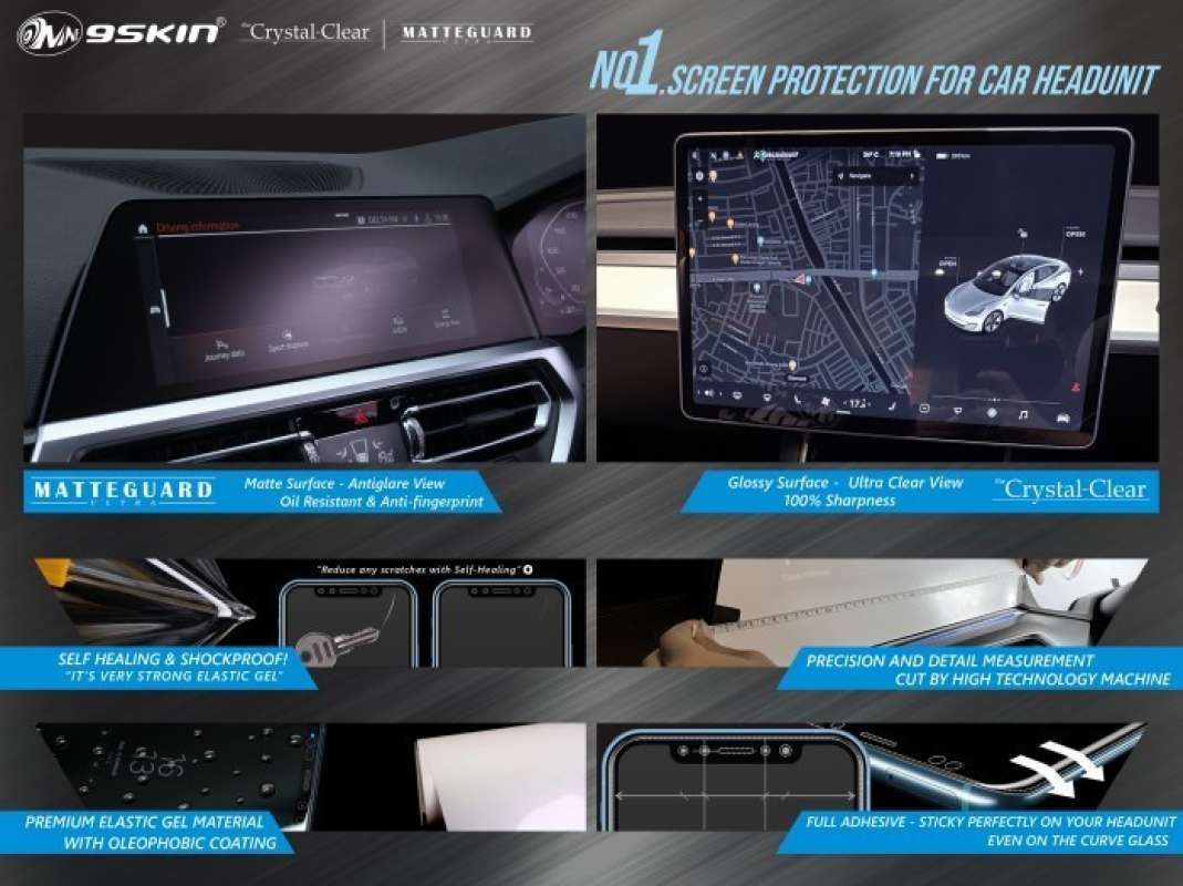 Promo 9Skin PPF SPF Screen Guard Head Unit Audio Mitsubishi Xforce X ...
