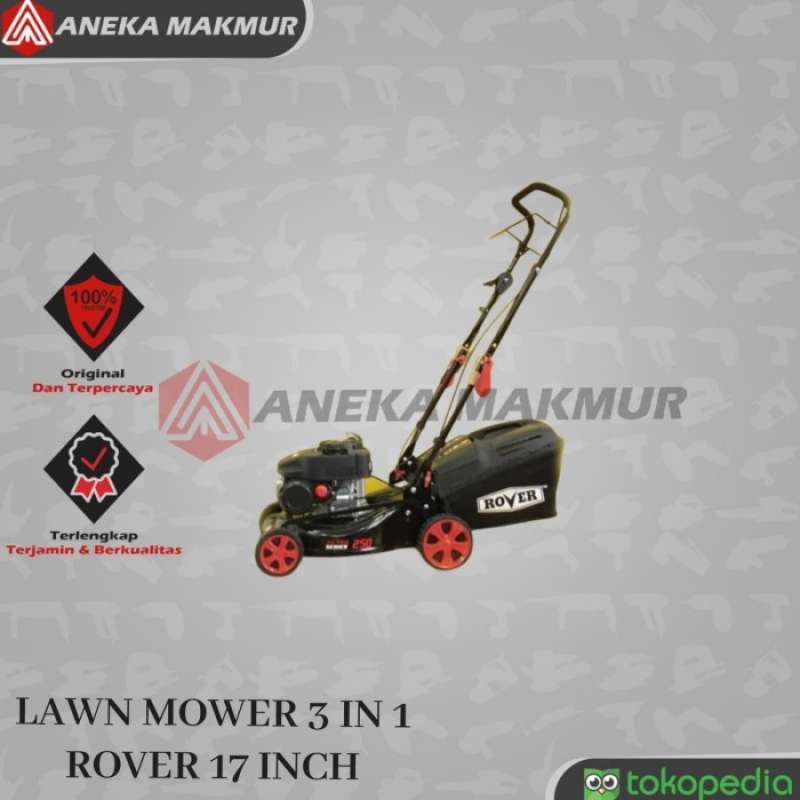 Promo Rover Mesin Potong Rumput Dorong Black Mower 3 In 1 Lawn Mower 17 ...