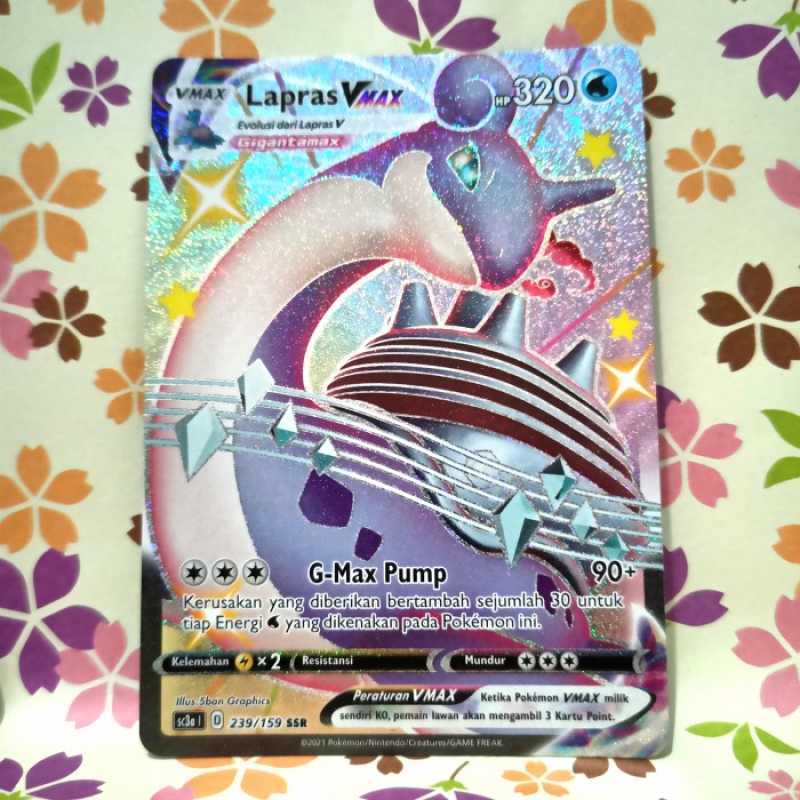 Jual Lapras Shiny Vmax V Max Ssr Sc3a | 239/159 Pokemon Tcg Indonesia Di Seller Kitchen Corner ...