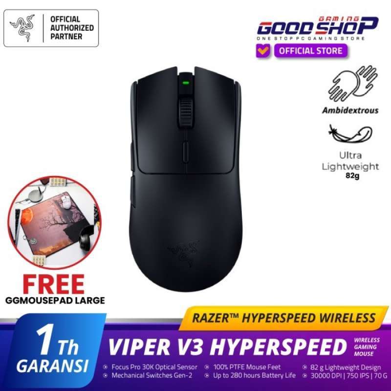 Promo Razer Viper V3 HyperSpeed - Black - Wireless Esports Gaming Mouse ...