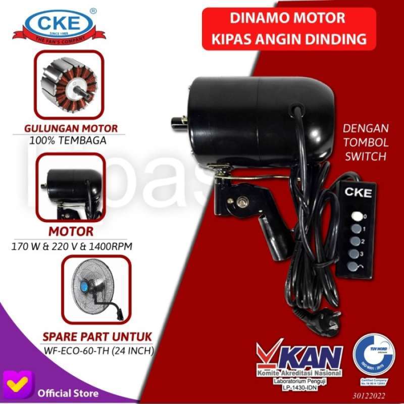 Promo Wall Fan CKE WF-ECO-60-TH 24 Inch Kipas Angin Dinding Tembok - Motor Diskon 23% di Seller ...