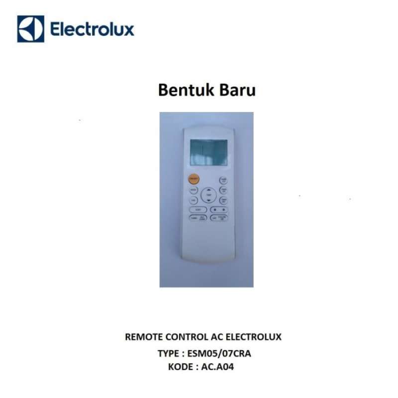 Promo REMOTE CONTROL AC ELECTROLUX TYPE ESM05/07CRA KODE : AC.A04 ...