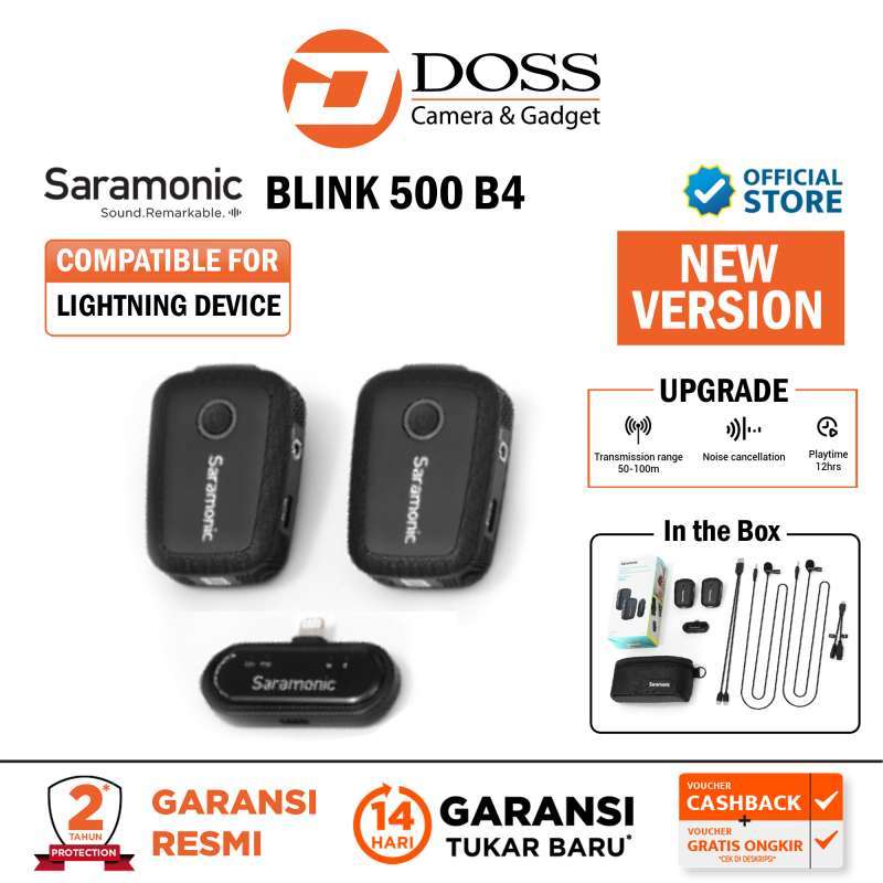 Jual Saramonic Blink 500 B4 New Version Lightning Blink500 B4 Wireless
