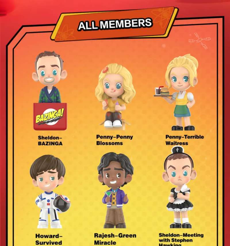 Jual Toys PM Figure The Big Bang Theory Series Figures Blind Box di ...