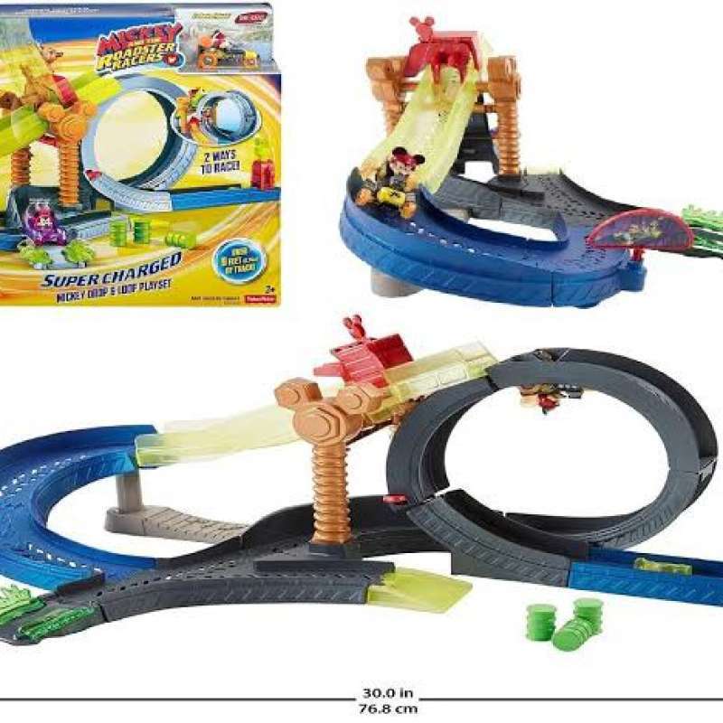 Promo Fisher Price Mickey Mouse Drop and Loop Playset mainan track ...