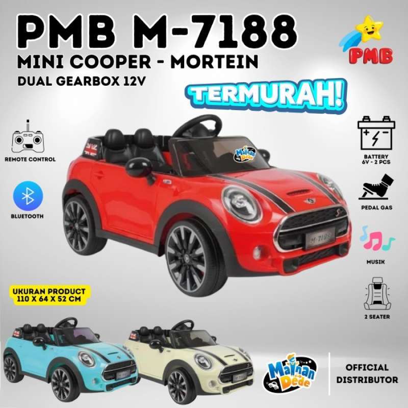 Promo Mainan Anak Mobil Aki Pmb 7188 Mini Cooper Mortein Diskon 23% Di ...