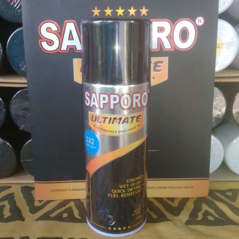 Jual Sapporo ultimate S32 Light Blue / Sapporo spray 400 ml di Seller ...