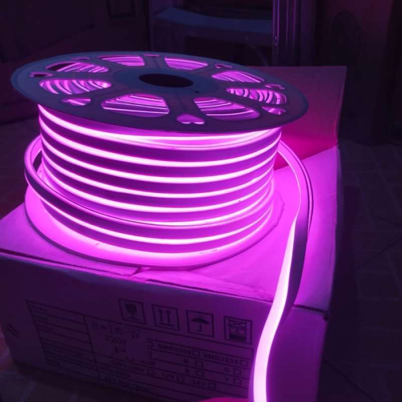 Promo Neon Flex 7 Meter + Soket 220v Led Neon Flexibel Selang Susu ...