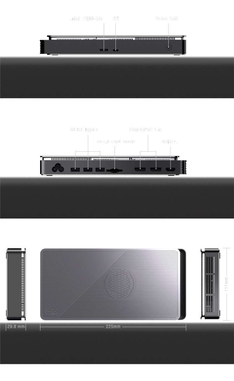 Jual GPD G1 G 1 eGPU Graphics Dock with Thunderbolt 4 & Oculink Port ...