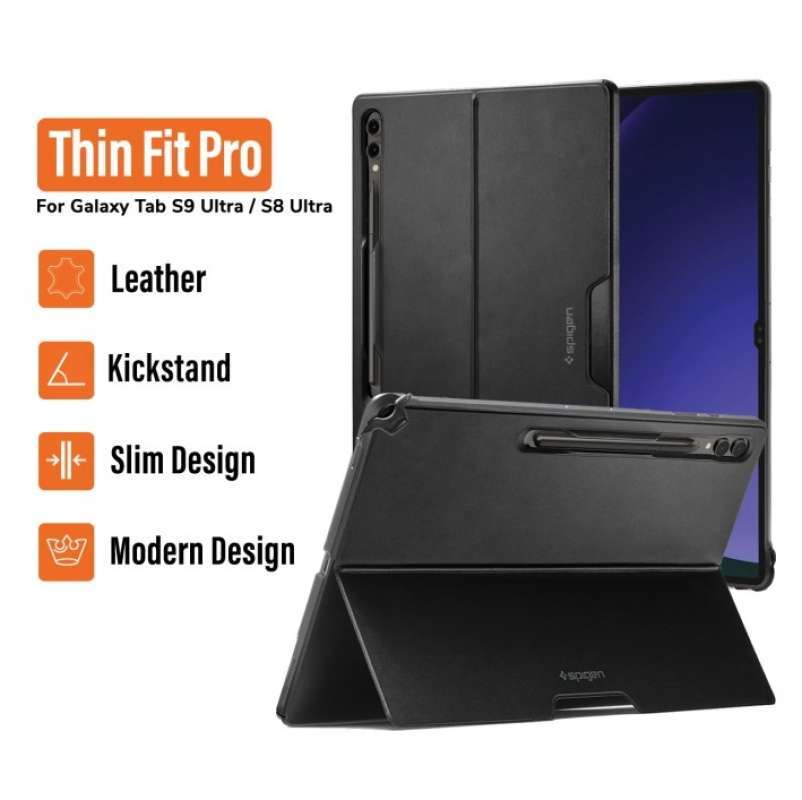 Promo Case Samsung Galaxy Tab S9 Ultra Plus Spigen Thin Fit Pro Stand ...