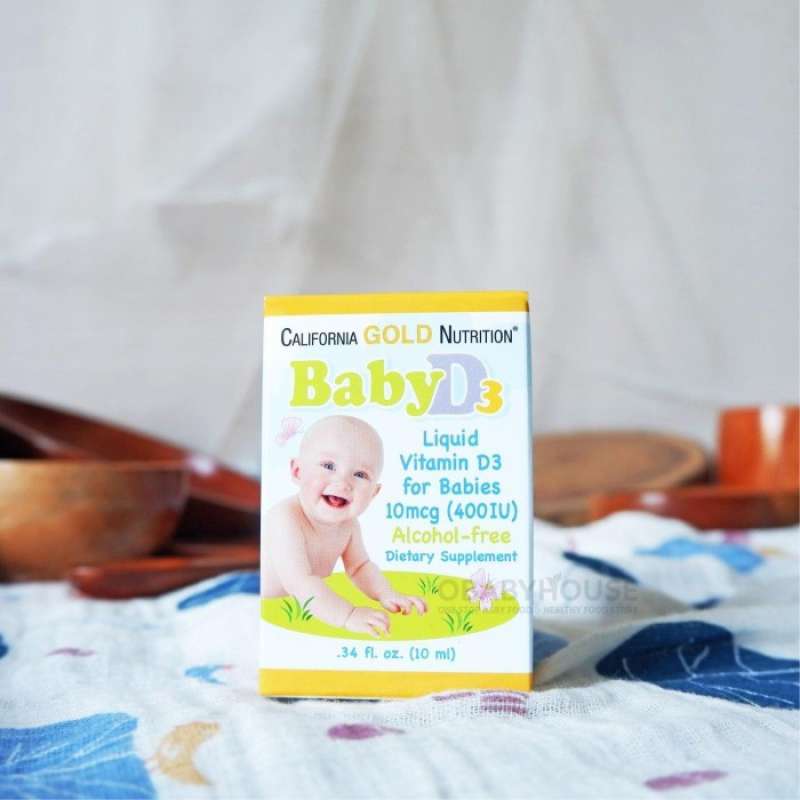 Promo California Gold Nutrition Baby Vitamin D3 400iu 10 Ml Diskon 33% ...