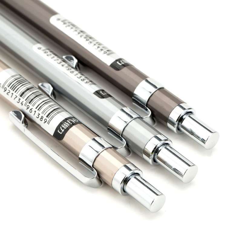 Jual Deli Pensil Mekanik Besi 0.7mm 3 Warna Fashion S332 Di Seller ...