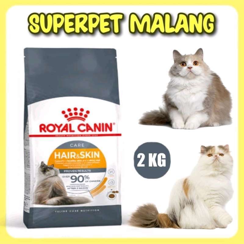 Jual Royal Canin Hair And Skin 2kg Care Makanan Kucing Dewasa Dry 2 Kg ...