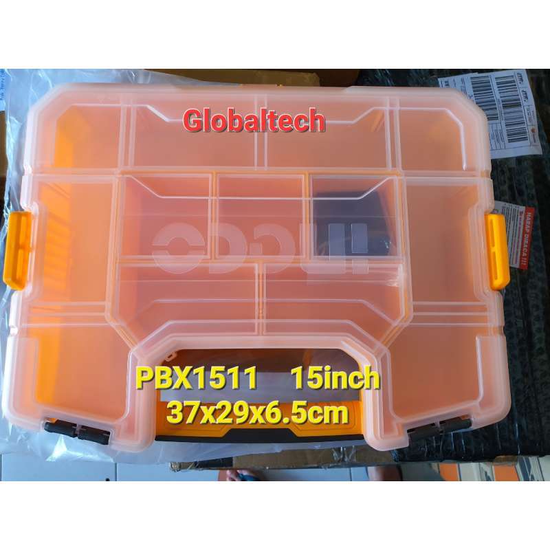 Jual INGCO PBX1511 TOOLBOX 15 TOOL BOX KOTAK PERKAKAS PLASTIC ORGANIZER ...