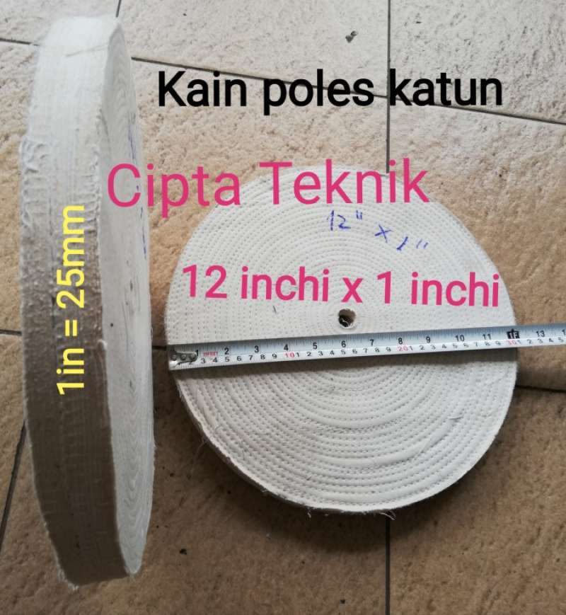 Promo Kain Poles 12 Inchi X 1 Inchi Katun - Roda Buffing 12inchix1inchi ...